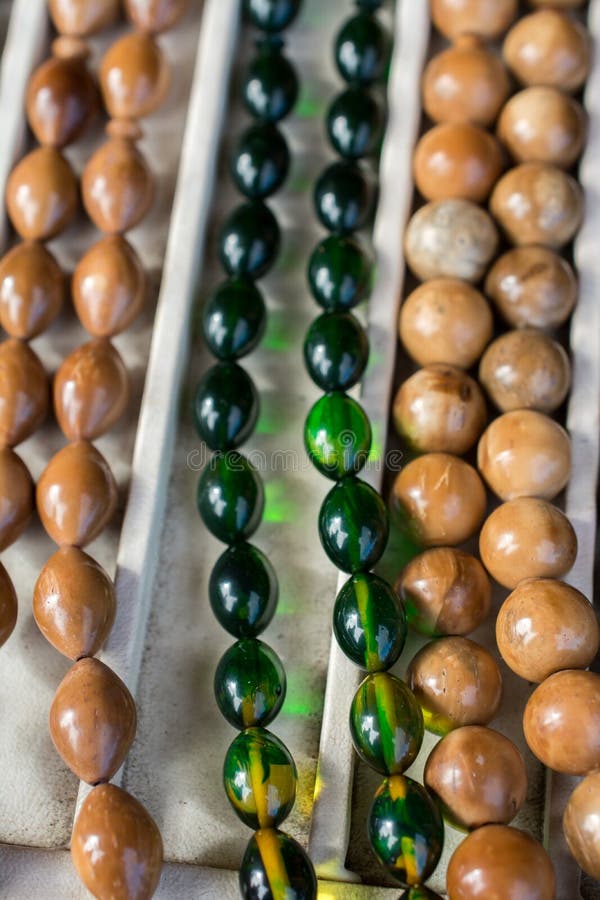 Beads of the Same Type and Color Stock Photo - Image of accessory ...