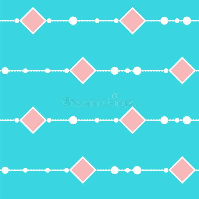 Beads Seamless Pattern Background. Simple Abstract Graphic Bright ...