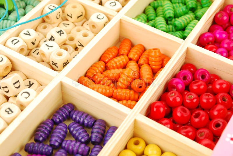 Beads set. stock image. Image of colored, crop, crafts - 18014817