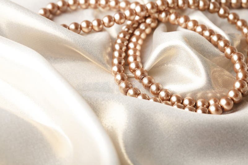 Silk & Pearls stock photo. Image of silk, luxury, satin - 2928028
