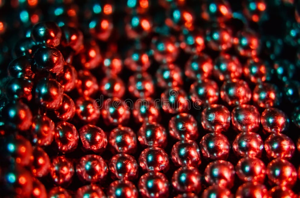 The Beads Sparkle in the Reflection of the Lights Stock Image - Image ...
