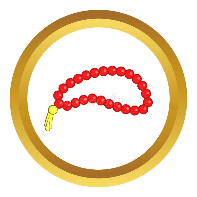 Beads icon, cartoon style stock vector. Illustration of mosque - 79029482