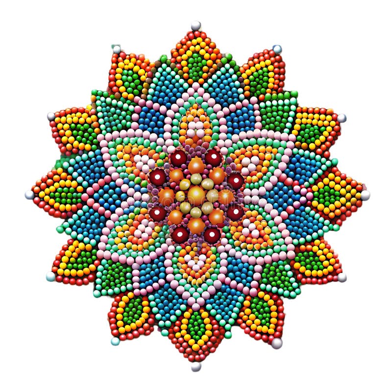 Beadwork Craft stock illustration. Illustration of handmade - 369297612