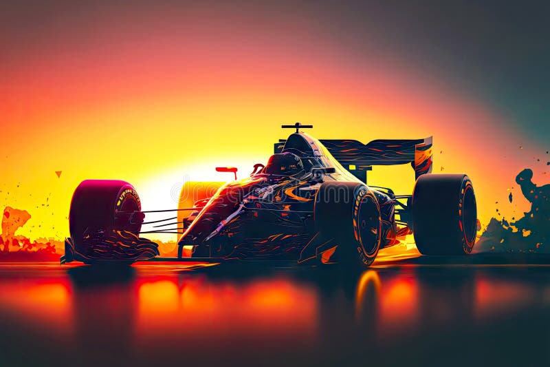 Modern Racing Cars Taking Part in Extreme Formula One Racing ...