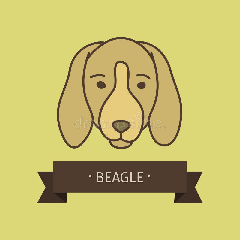 Beagle Breed Dog for Logo Design Stock Vector - Illustration of design ...