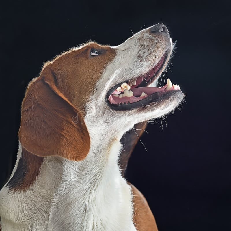 Beagle dog closeup stock photo. Image of colors, love - 205869878