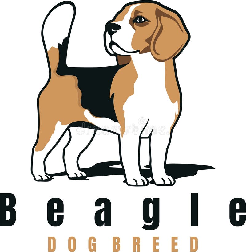 Beagle Dog Design Logo Vector Stock Vector - Illustration of animal ...
