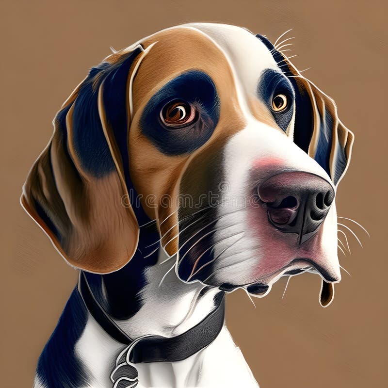 Beagle Dog, Generative AI Illustration Stock Illustration ...