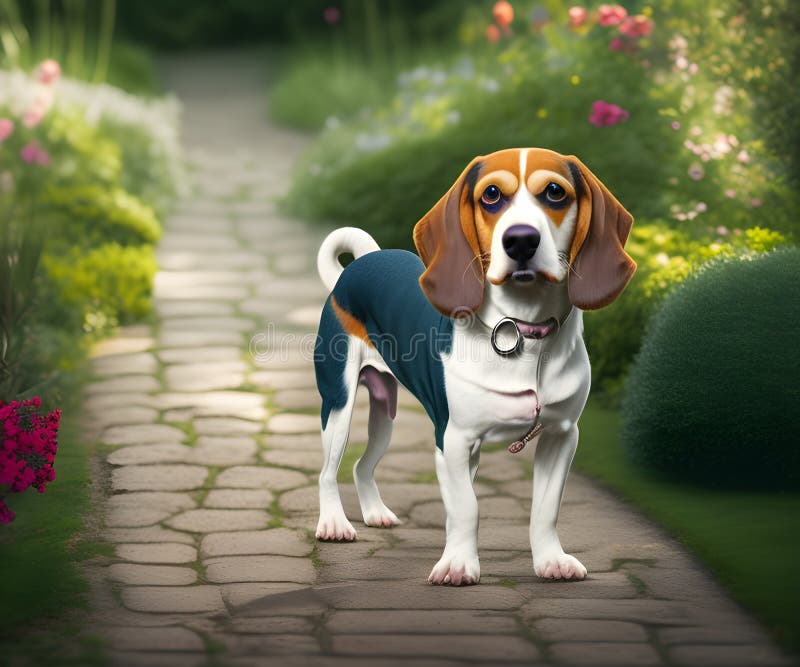 Beagle Dog, Generative AI Illustration Stock Illustration ...