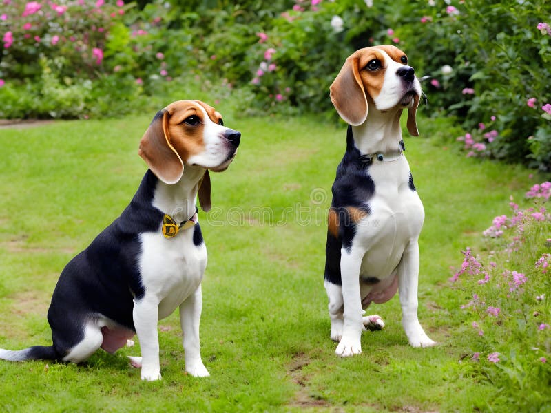 Beagle Dog, Generative AI Illustration Stock Illustration ...