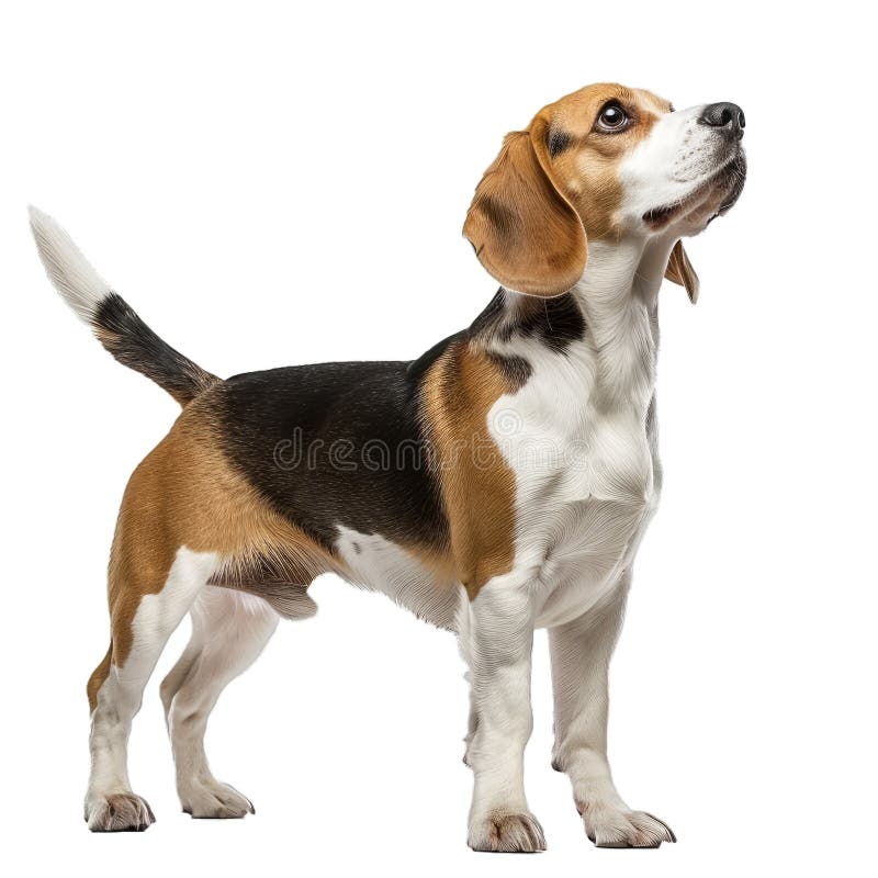 Beagle Dog on Transparent Background Stock Photo - Image of isolated ...