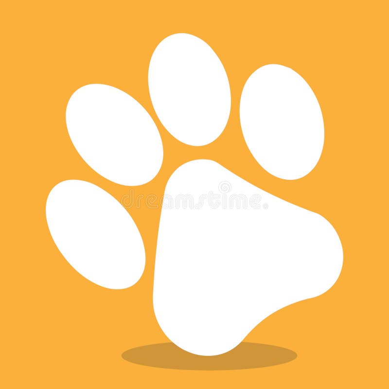 Beagle paw white 08 stock vector. Illustration of vector - 197981933