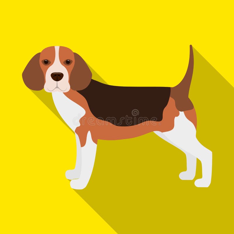 Beagle,single Icon in Flat Style.Beagle, Vector Symbol Stock ...