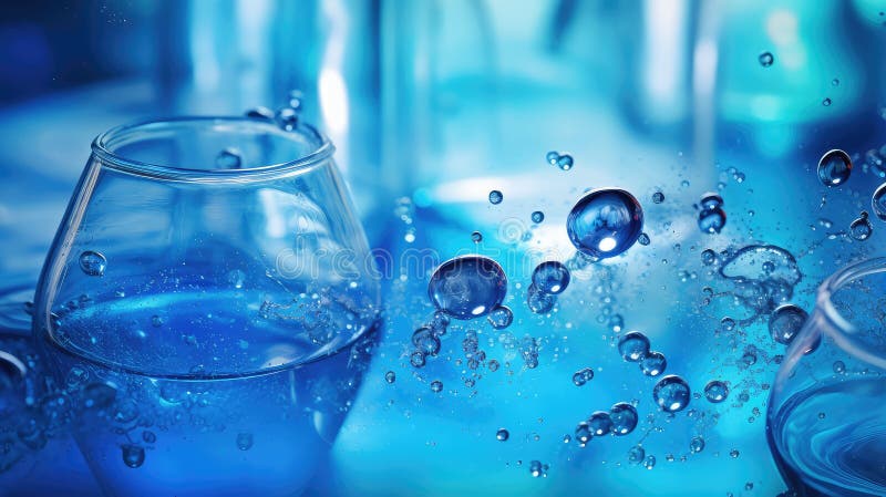 Beaker Blue Science Background Stock Illustration - Illustration of ...