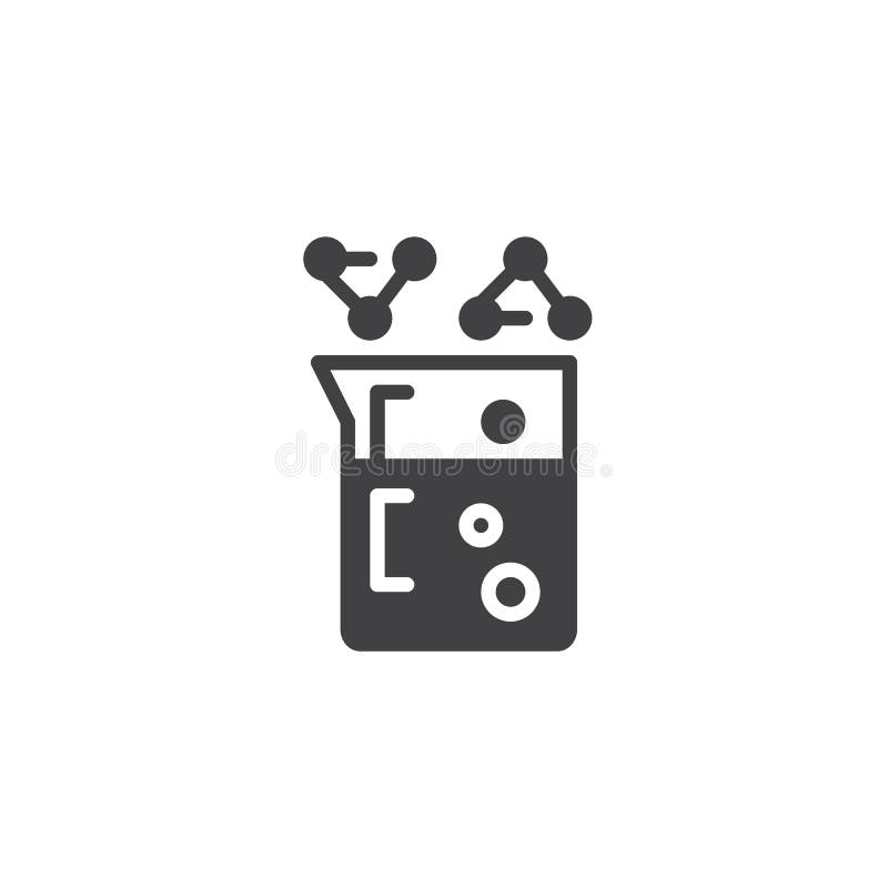 Laboratory Beaker Vector Icon Stock Vector - Illustration of container ...