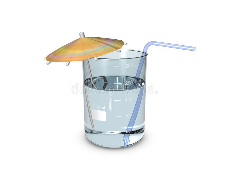 A beaker of cocktail stock illustration. Illustration of cocktail ...