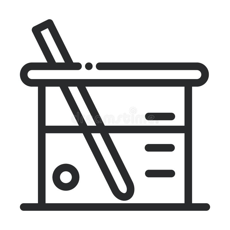 Beaker Glass Sample Laboratory Science and Research Line Style Icon ...