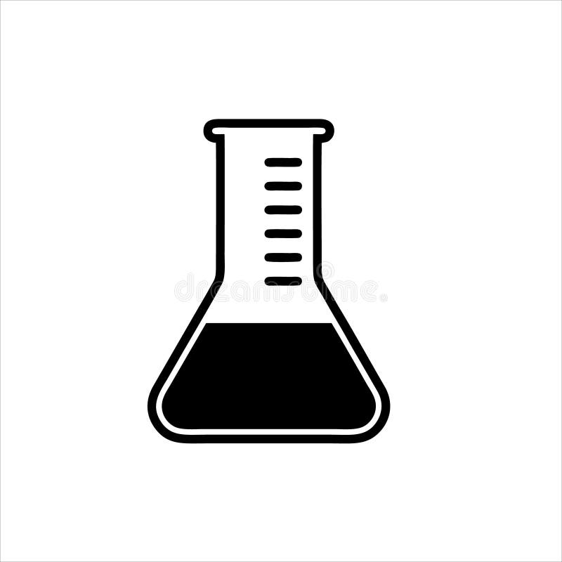Beaker Icon Isolated on White Background from Science Collection. Stock ...