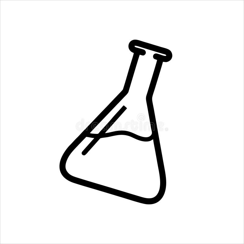 Beaker Icon Isolated on White Background from Science Collection. Stock ...