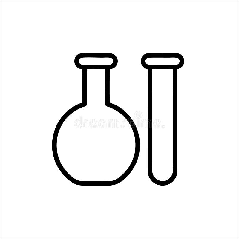 Beaker Icon Isolated on White Background from Science Collection. Stock ...