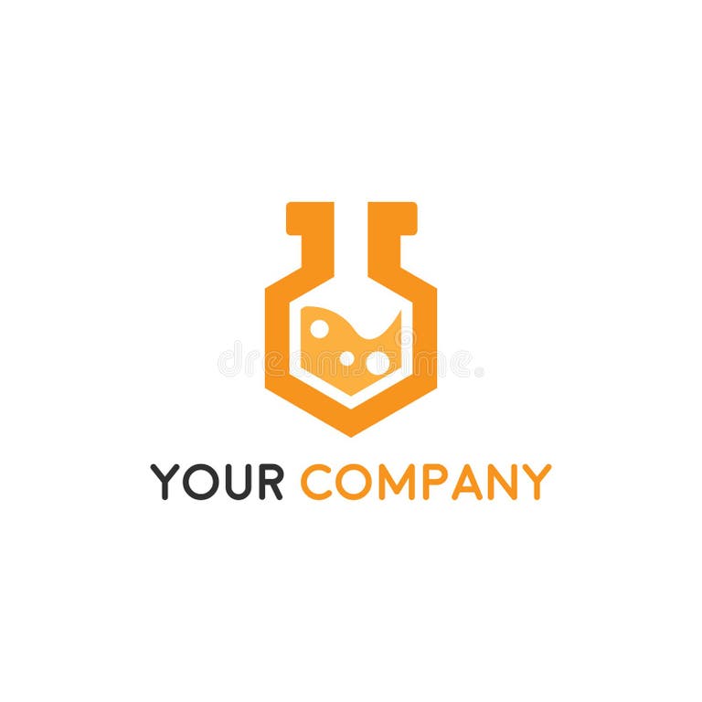 Beaker Icon with Liquid and Image of a Water Molecule, Isolated Vector ...