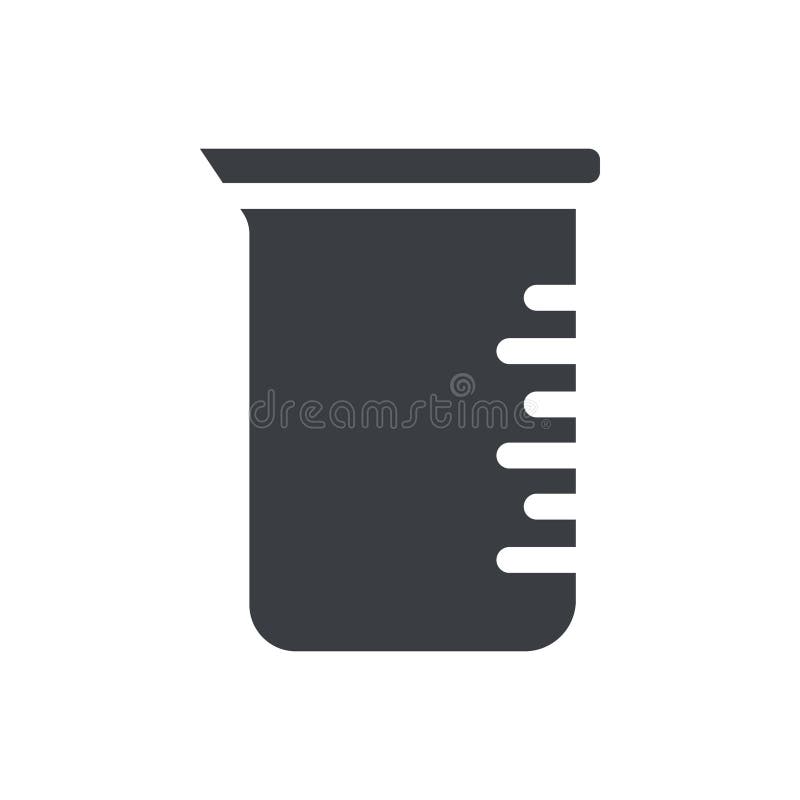 Beaker Icon Simple Vector Symbol Stock Vector - Illustration of minimal ...