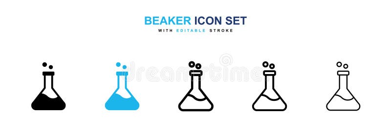 Beaker icon vector stock illustration. Illustration of cartoon - 348440497