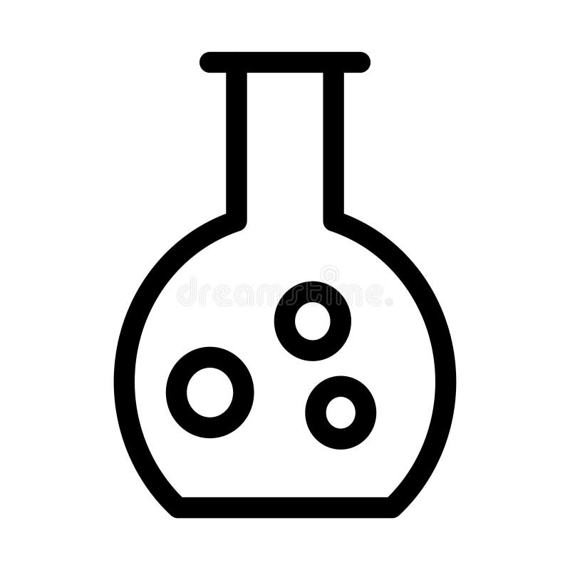 Beaker Straus Flask Education Sign Vector Icon. Discovery Lab ...