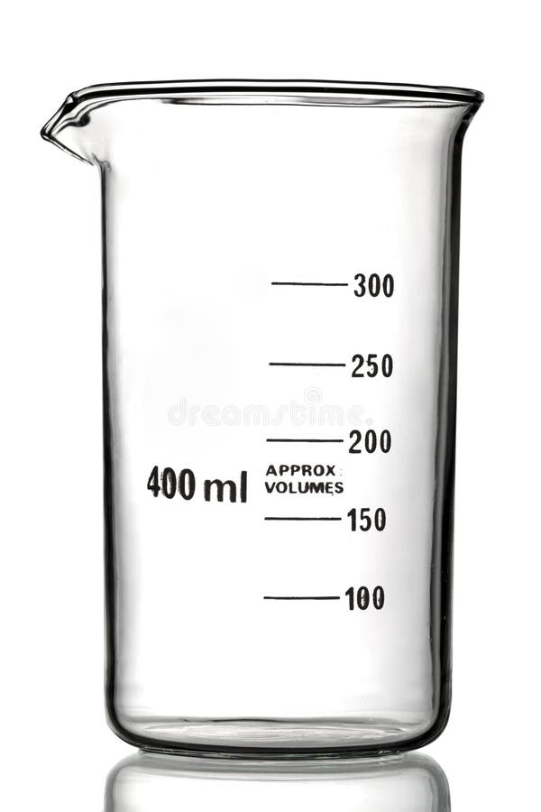 Beaker with Yellow Liquid on White Stock Photo - Image of analytic ...