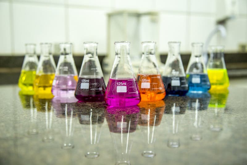 Beaker Lab Science Tube Color Stock Photo - Image of chemical ...