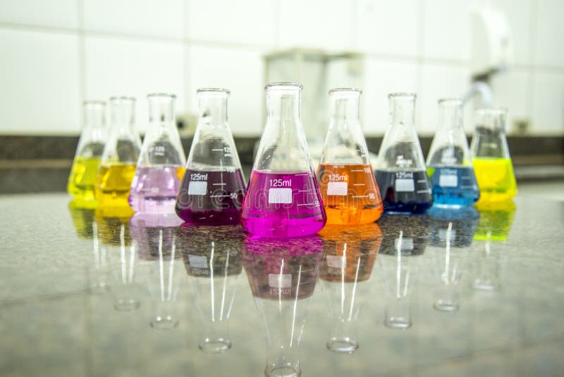 Beaker Lab Science Tube Color Stock Image - Image of science, medical ...