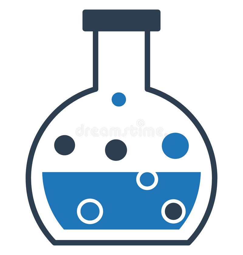 Beaker, Lab Test Isolated Vector Icon Can Be Easily Modified or Edit ...