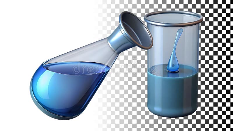 Beaker with Liquid, Chemistry Glass, Science Labware, Experiment ...