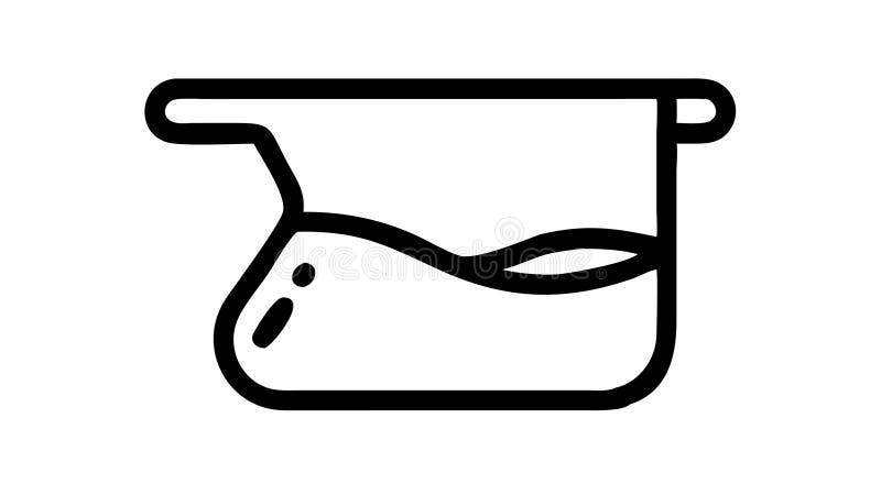 Beaker Liquid Chemistry Science Icon, Vector Design Generative AI Stock ...