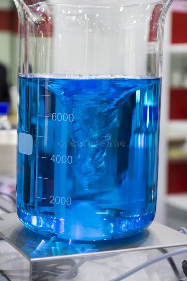 Beaker on Top of a Magnetic Laboratory Stirrer Stock Image - Image of ...