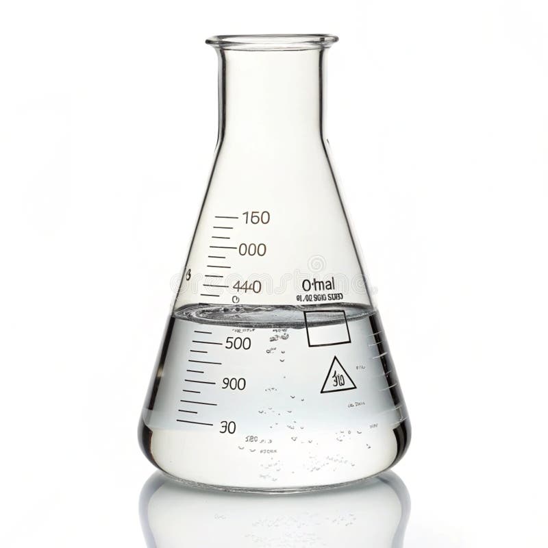 Beaker Mockup Isolated on White Background Stock Illustration ...