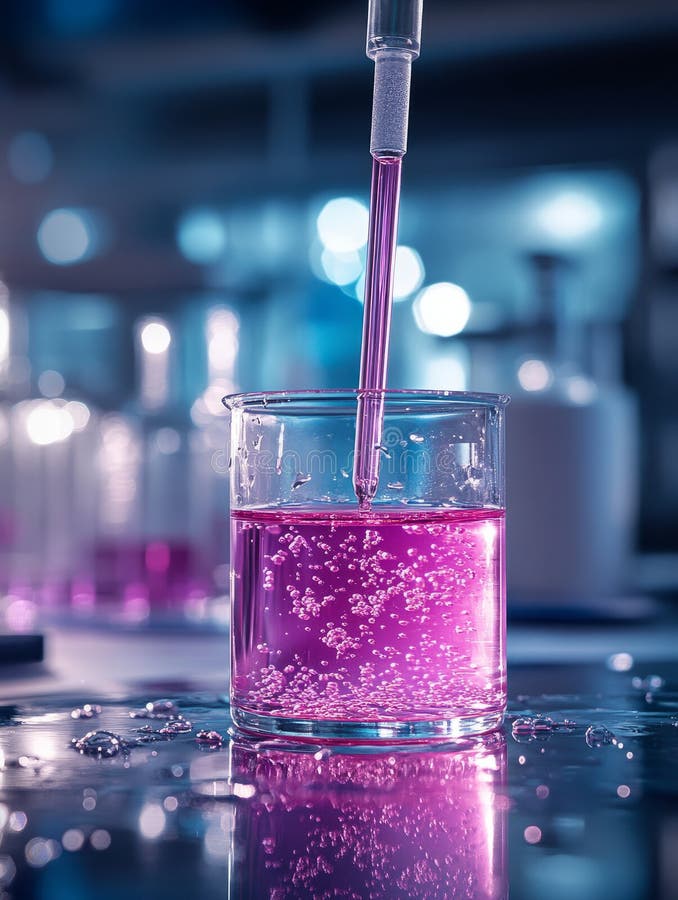 Beaker Pink Liquid Pipette Laboratory Setting Stock Photos - Free ...