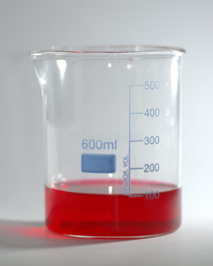 Red beaker stock photo. Image of liquid, precision, medicinal - 7078922
