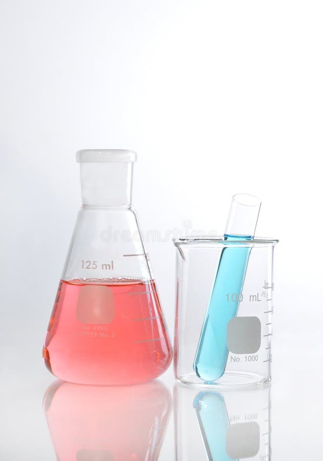 Beaker and tube stock photo. Image of beaker, medication - 25226526