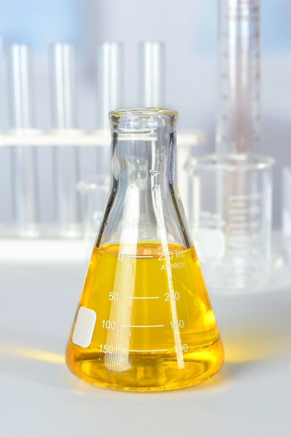 Laboratory Beaker and Stirrer Stock Photo - Image of discovery, beaker ...