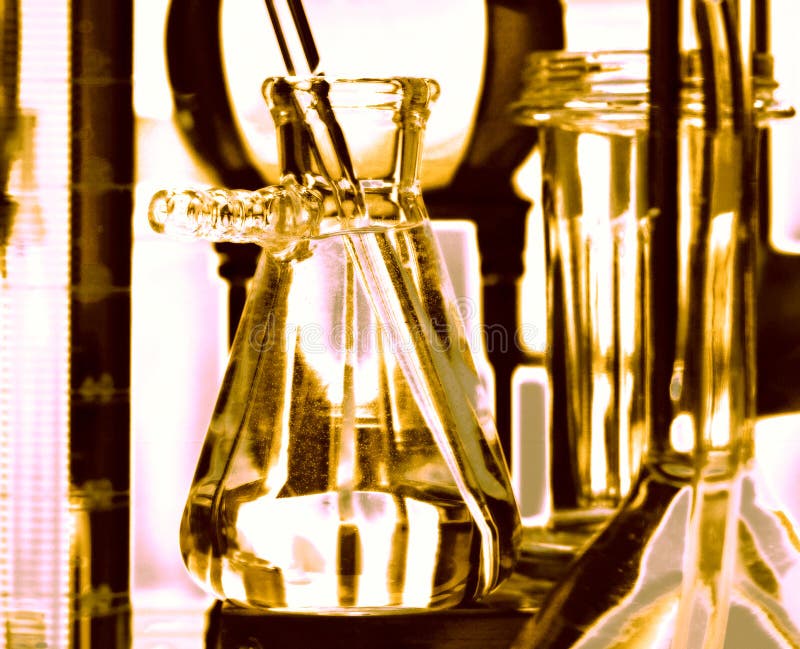 Beakers stock photo. Image of health, investigate, experiment - 1352104