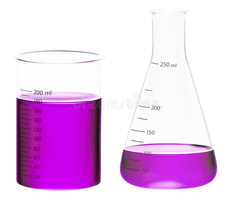 Purple beaker stock image. Image of beaker, liquid, fluid - 22337959