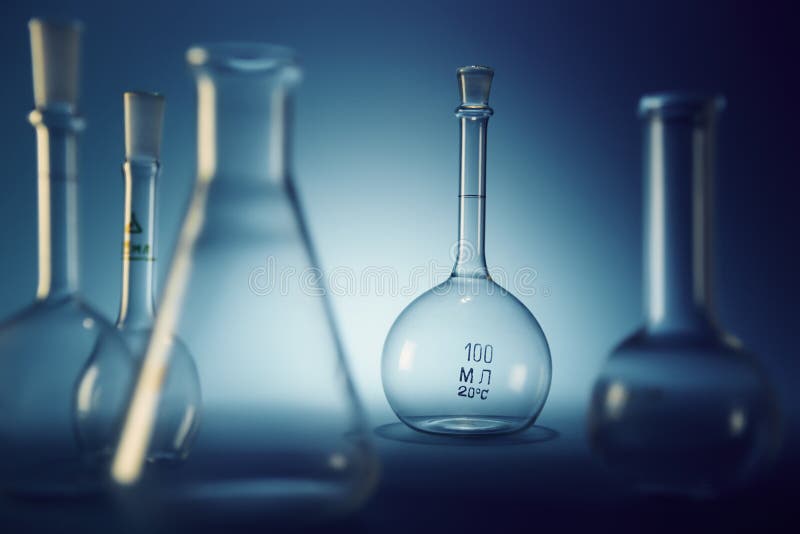 Beakers stock photo. Image of background, pharmaceutical - 142963844