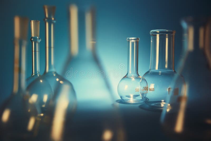 Beakers stock photo. Image of background, pharmaceutical - 142963844