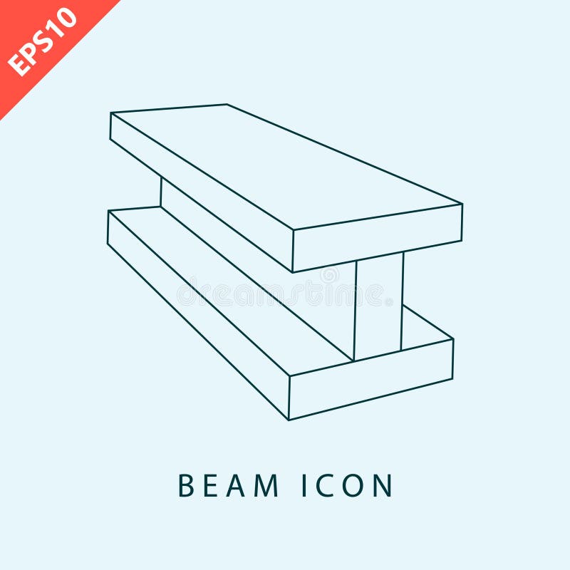 Beam Construction Icon Design Vector Flat Illustration Stock Vector ...