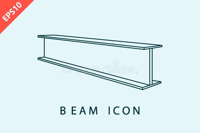 Beam Construction Icon Design Vector Flat Illustration Stock Vector ...