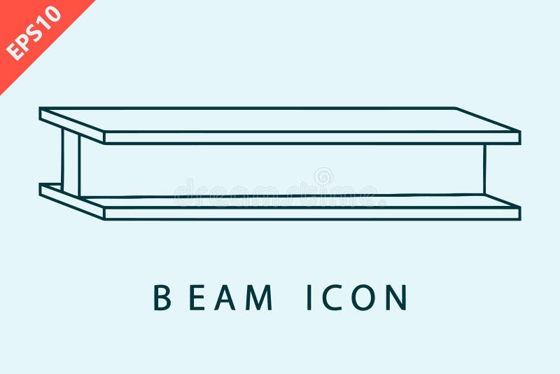 Beam Construction Icon Design Vector Flat Isolated Illustration Stock ...