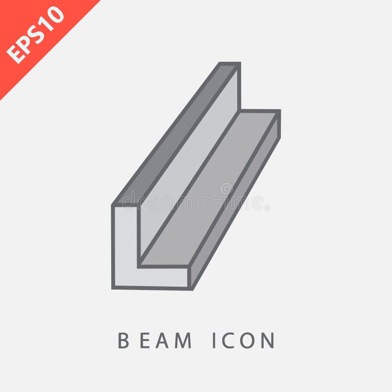 Beam Construction Icon Design Vector Flat Isolated Illustration Stock ...