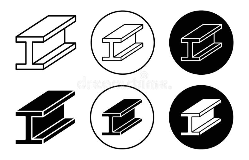 Beam icon stock vector. Illustration of isolated, flange - 325373812