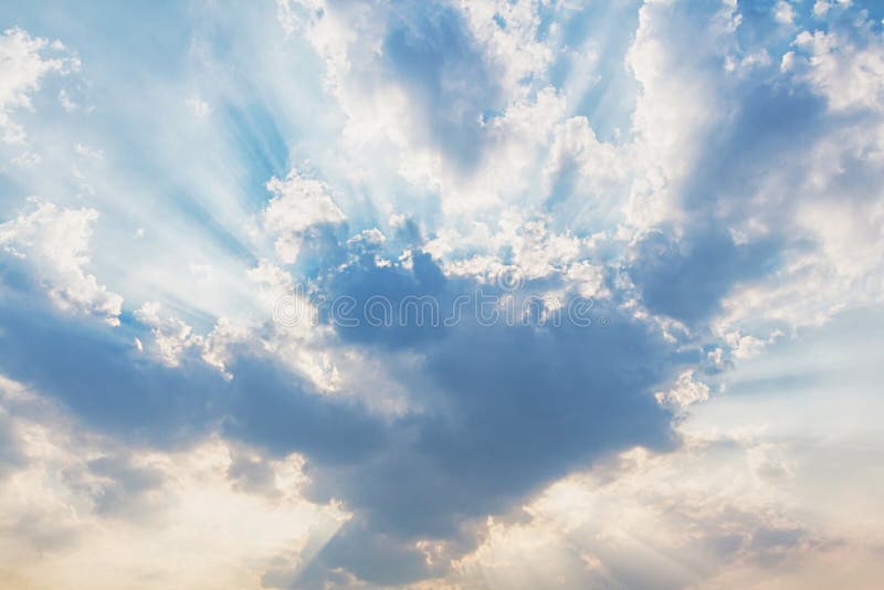 Beam of Light and the Clouds Stock Photo - Image of flare, ozone: 71887898